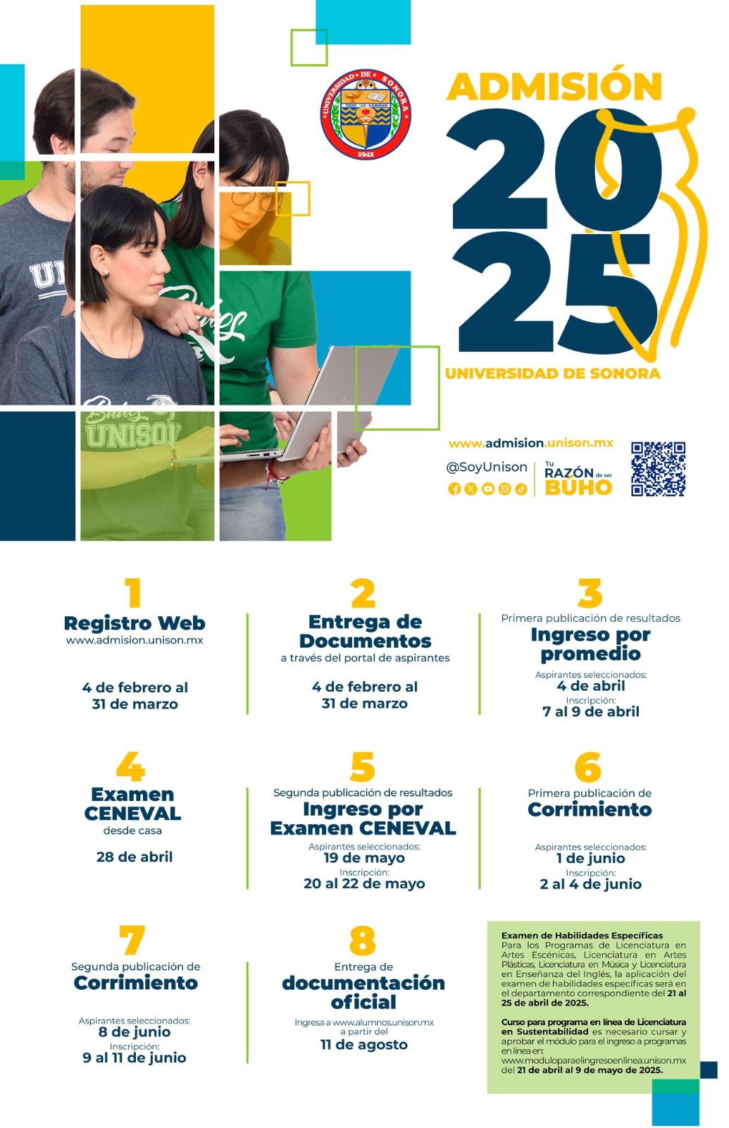 Inicia Unison Proceso de Admisión 2025 con nueva oferta educativa ...